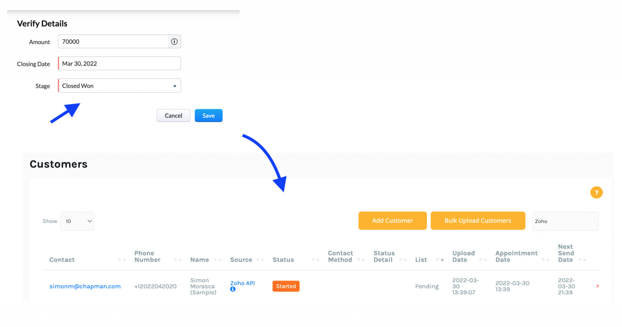 How to connect to Zoho CRM – ReviewRail Support